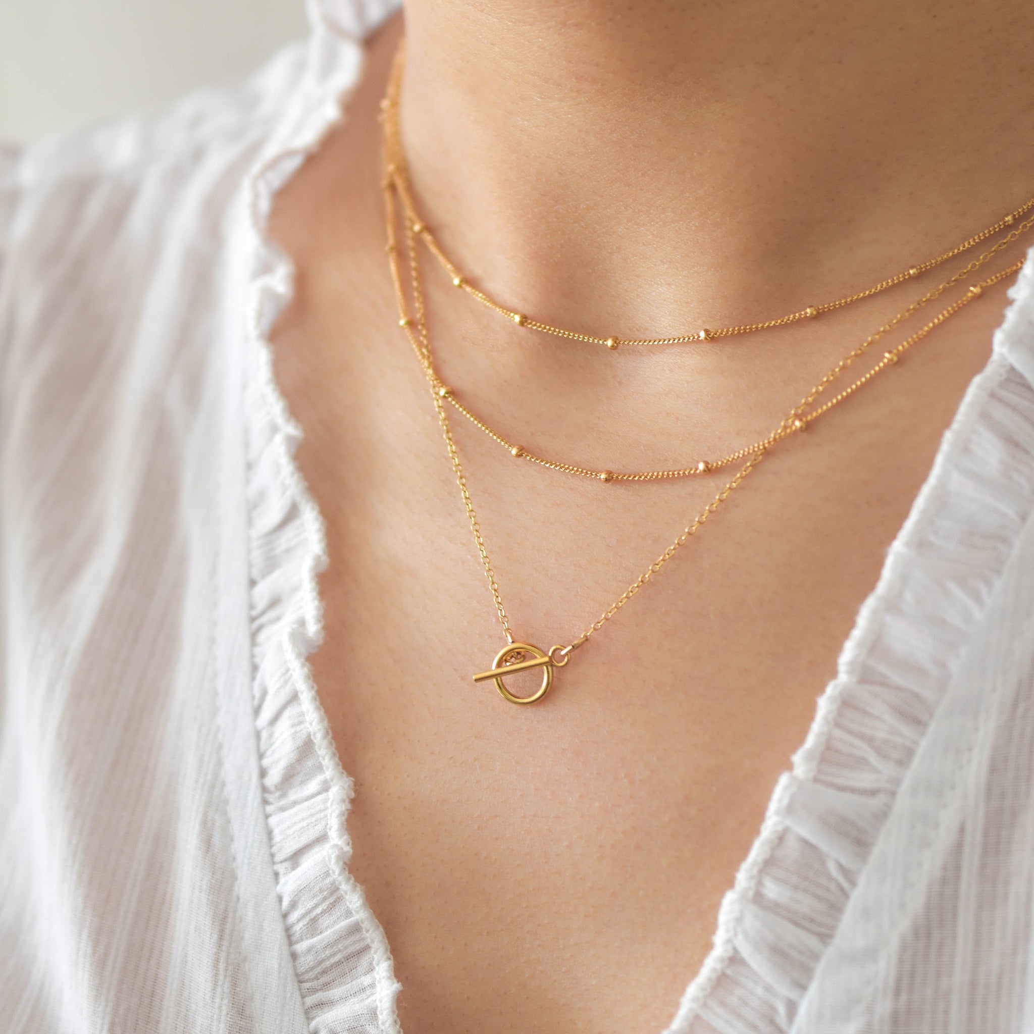 Toggle Layering Necklace Set Vedern